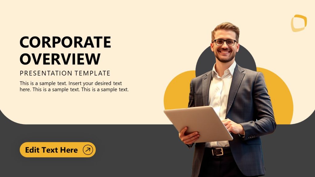 Cover Slide - Corporate Overview Presentation Template - SlideModel