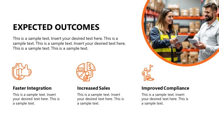 Expected Outcomes Template Slide - SlideModel