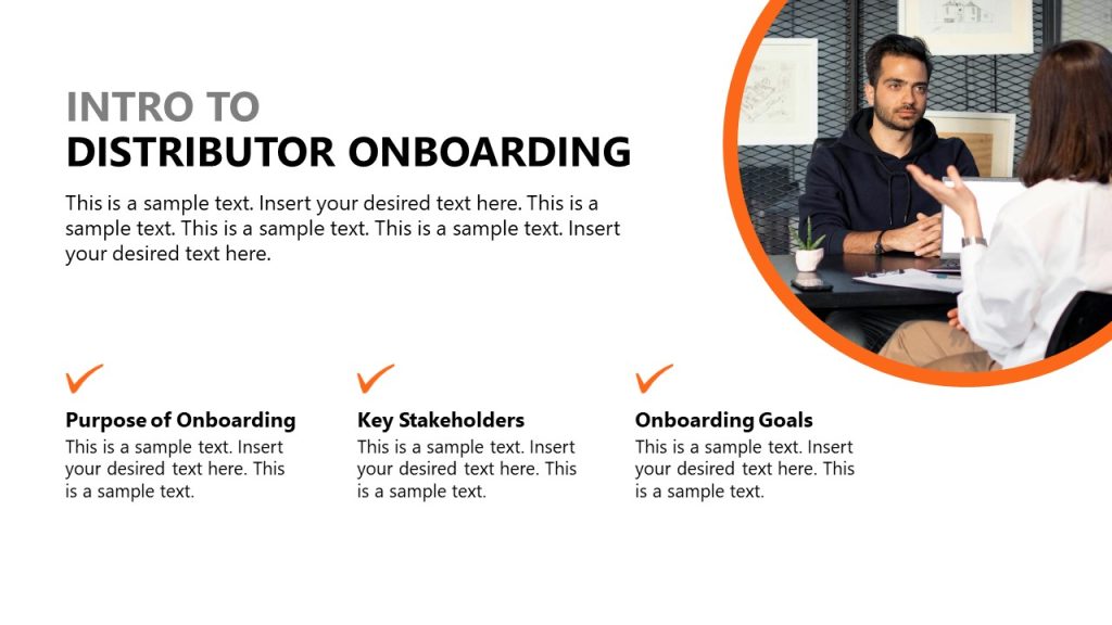 Intro To Distributor Onboarding Slide - SlideModel