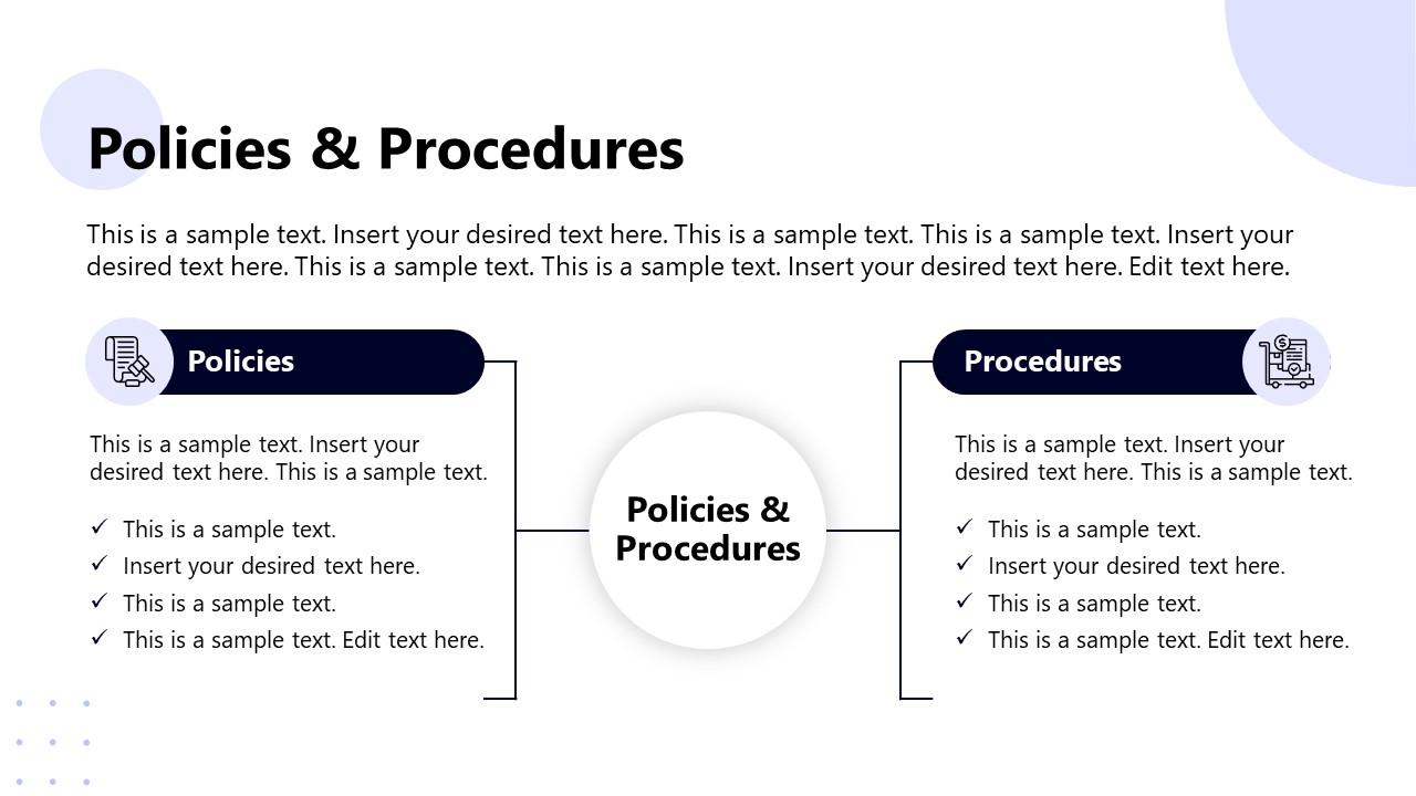 Procedures Handbook PowerPoint Template