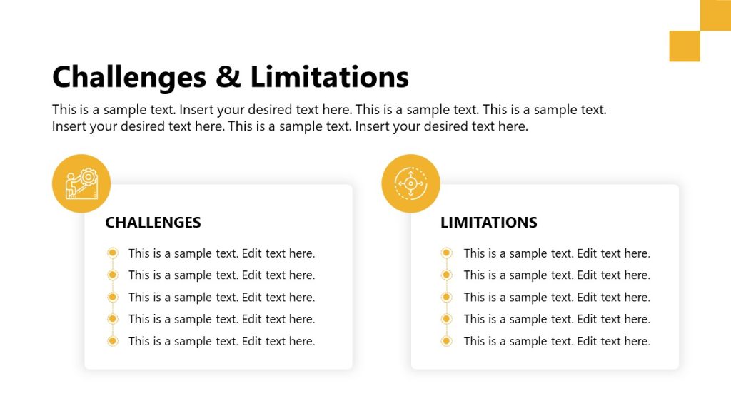 Challenges & Limitations PowerPoint Slide - SlideModel