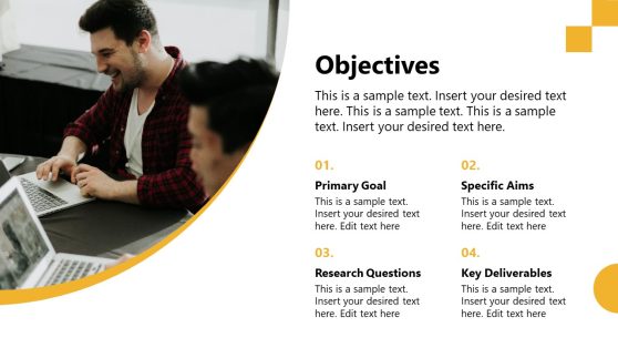 Slide for Showing Business Objectives - SlideModel