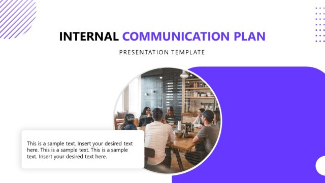 Internal Communication Plan - Title Slide - SlideModel