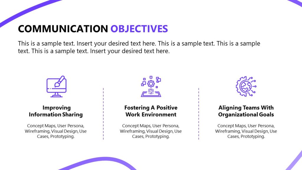 Communication Objectives PowerPoint Slide - SlideModel