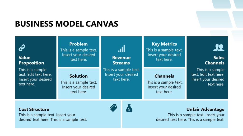 Business Model Canvas Slide for PowerPoint - SlideModel
