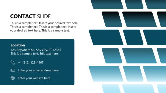 Contact Slide - Business Slide Deck Template - SlideModel