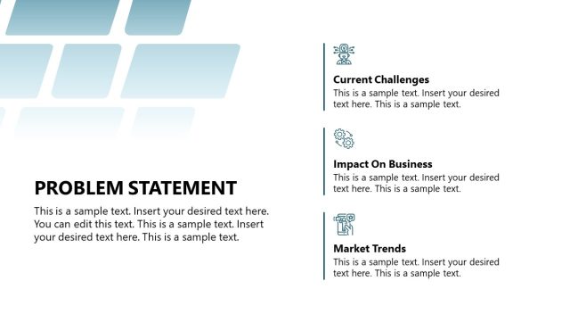 Problem Statement Slide - Business Slide Deck Template - SlideModel