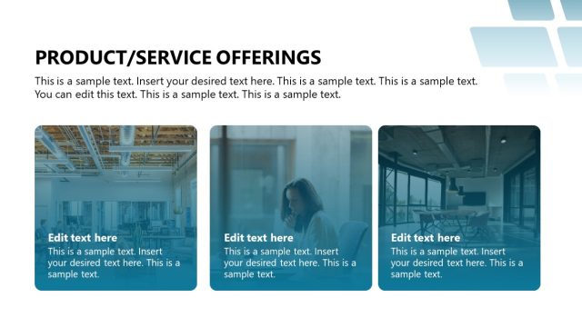 Product /Services Slide - Business Slide Deck PPT Template - SlideModel
