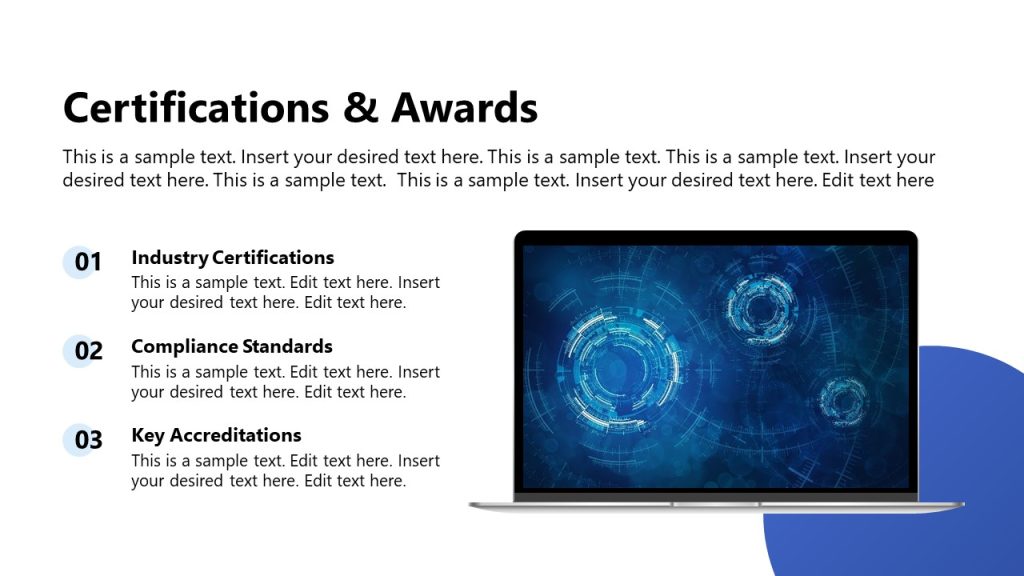 Certifiactions and Awards Slide - Tech Company Overview Template ...