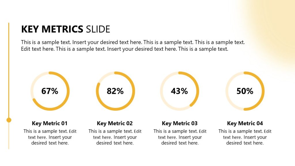 Key Metrics Slide - Business Corporate Pitch Slide Template - SlideModel