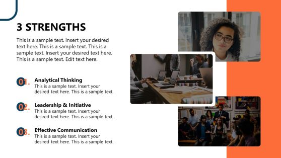 3 Strengths Presentation - Interview PPT Template - SlideModel