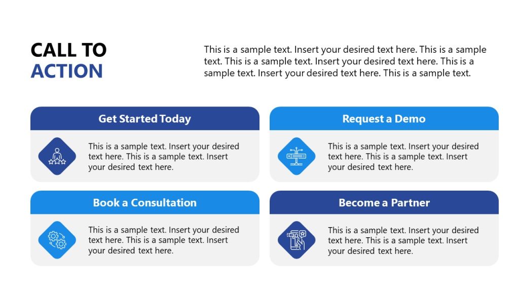 Call To Action Slide - Executive Business Profile PPT Template - SlideModel