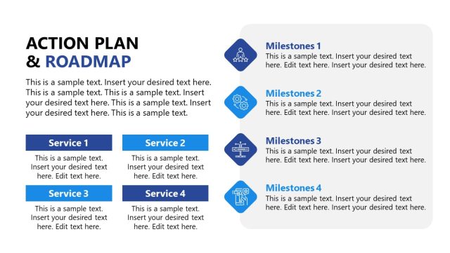 Action & Roadmap Slide for PPT Template - SlideModel