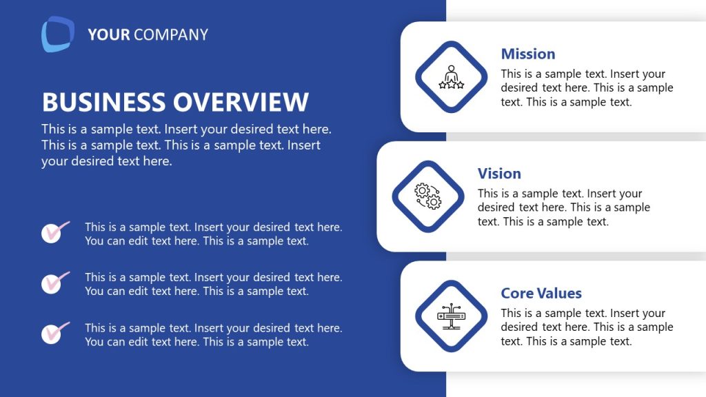 Business Overview Slide for PowerPoint - SlideModel