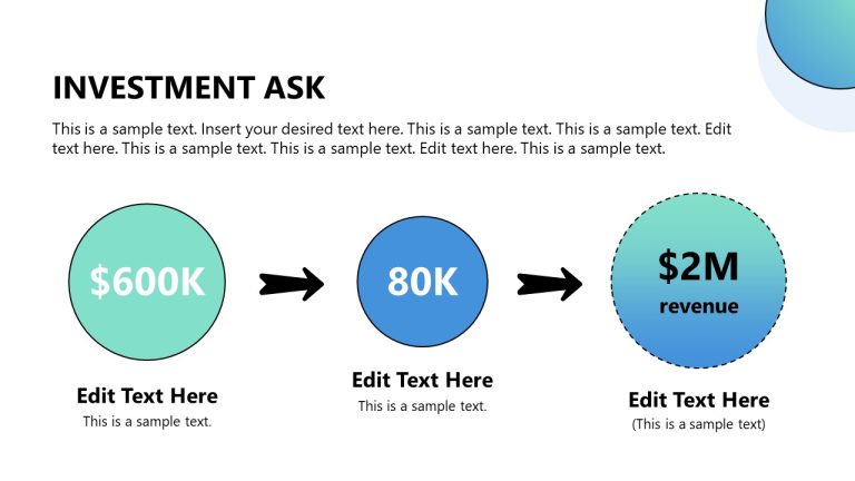 Investment Ask Slide - Executive Pitch Deck Template - SlideModel