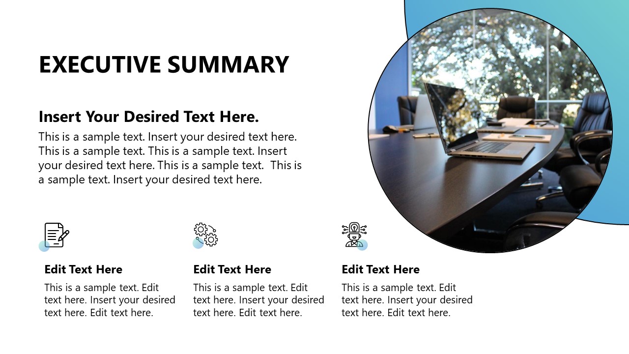 Executive Pitch Deck PowerPoint Template