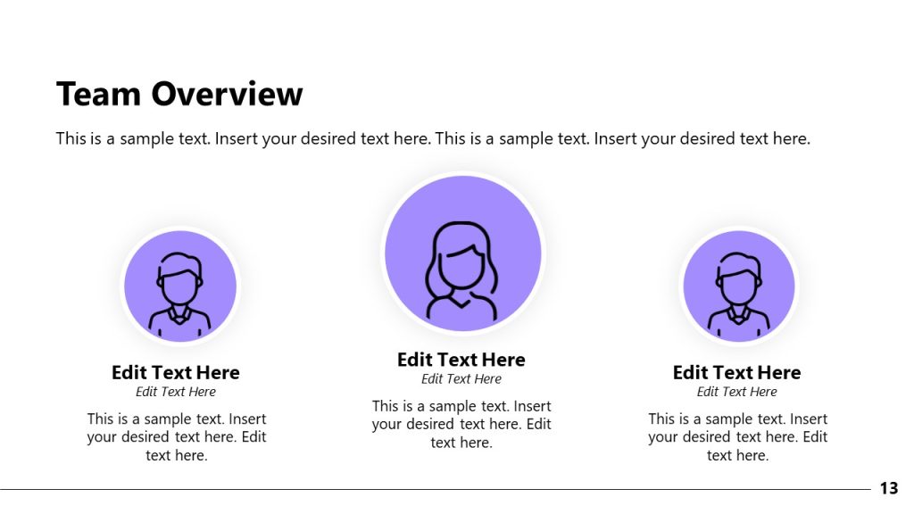 Team Overview Infographics Slide - Tech Startup Presentation Template ...