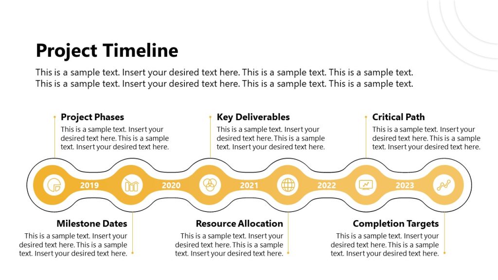 Project Timeline Slide - Hotel Pitch Deck PPT Template - SlideModel