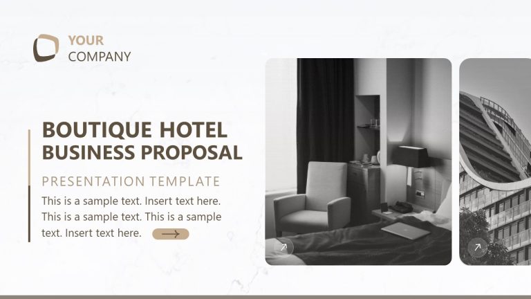 Cover Slide - Hotel Business Proposal PPT Template - SlideModel