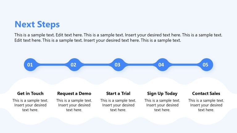 Next Steps Presentation - Quarterly Business Review - SlideModel