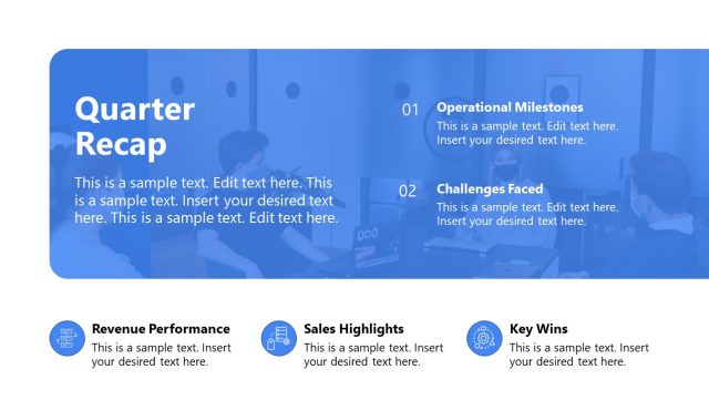 Quarter Recap Slide - Quarterly Business Review Template - SlideModel