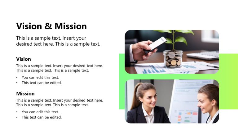 Vision & Mission Slide - Strategic Initiatives Template - SlideModel