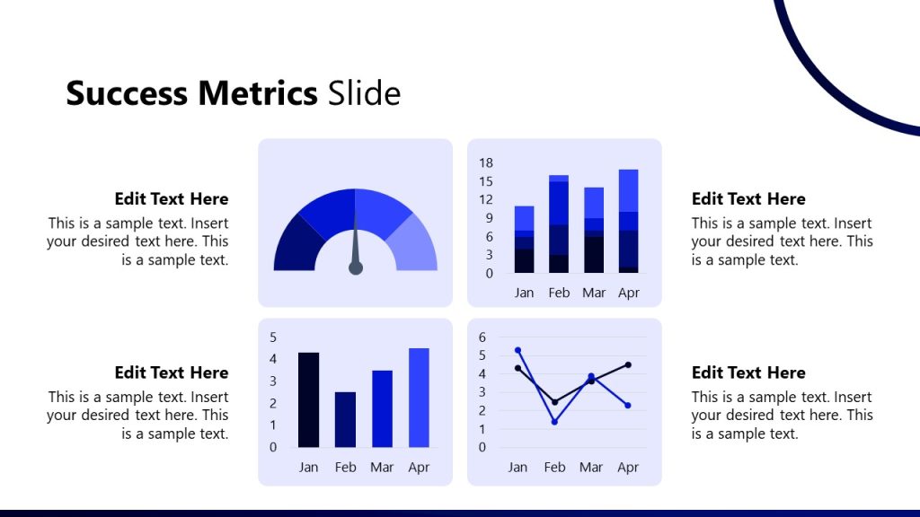 Success Metrics Slide with Graph - SlideModel