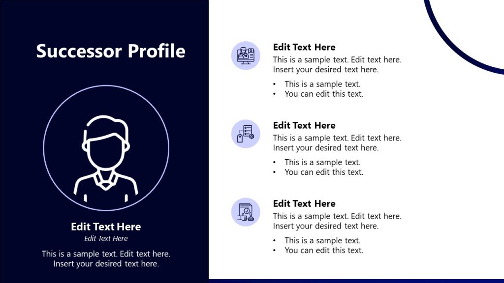Successor Profile Slide with Persona Icon - SlideModel
