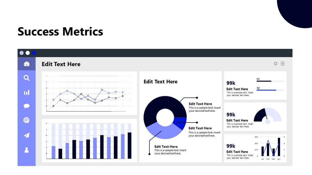 Success Metrics PPT Slide - Client Transition Plan - SlideModel