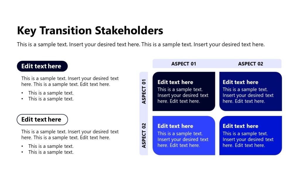 Key Transition Stakeholders Presentation Slide - SlideModel