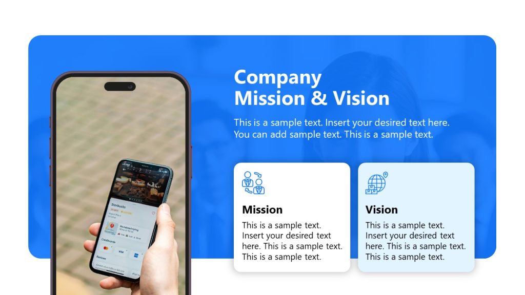 Company Mission & Vision - SaaS Business Overview Template - SlideModel