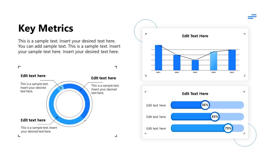 Key Metrics Slide - SaaS Business Overview Template - SlideModel