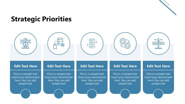 Editable Strategic Priorities Slide - Business Strategy Plan ...