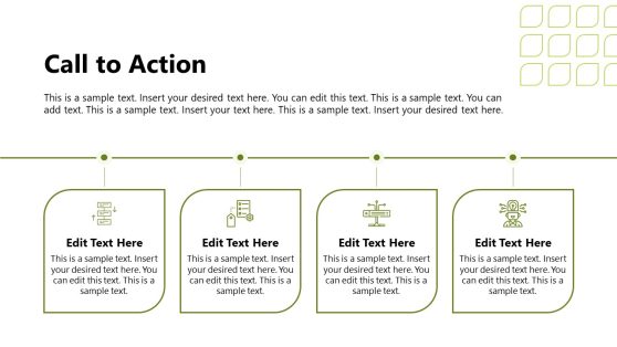 CTA Slide with Graphical Icons - Climate Change Template - SlideModel