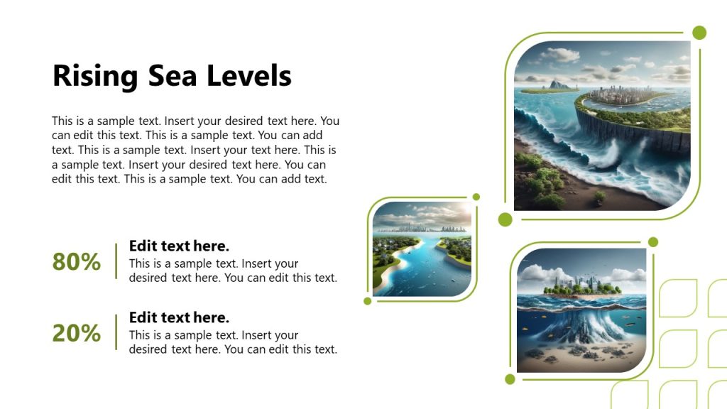Rising Sea Levels - Climate Change Template - SlideModel