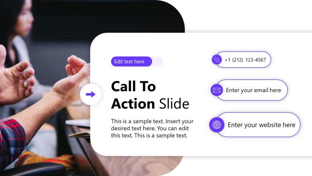 CTA Slide - Nonprofit Annual Report Presentation Template - SlideModel
