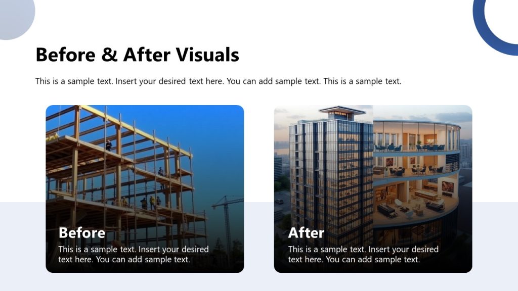 Before & After Visuals PowerPoint Template - SlideModel
