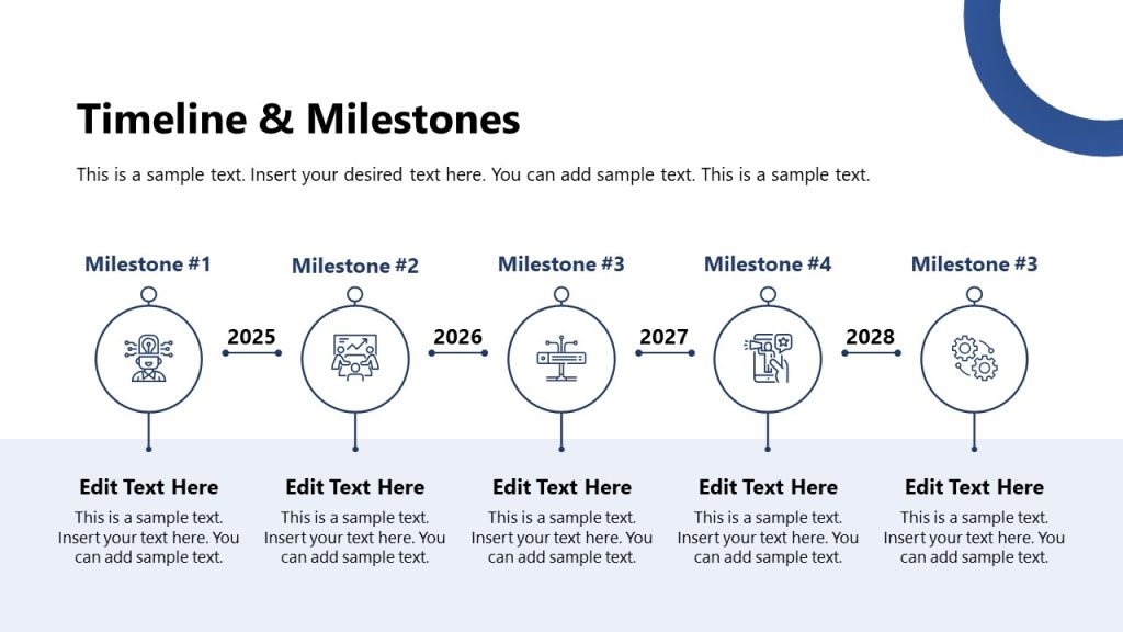 Timeline & Milestones Slide - Post-Construction Template - SlideModel