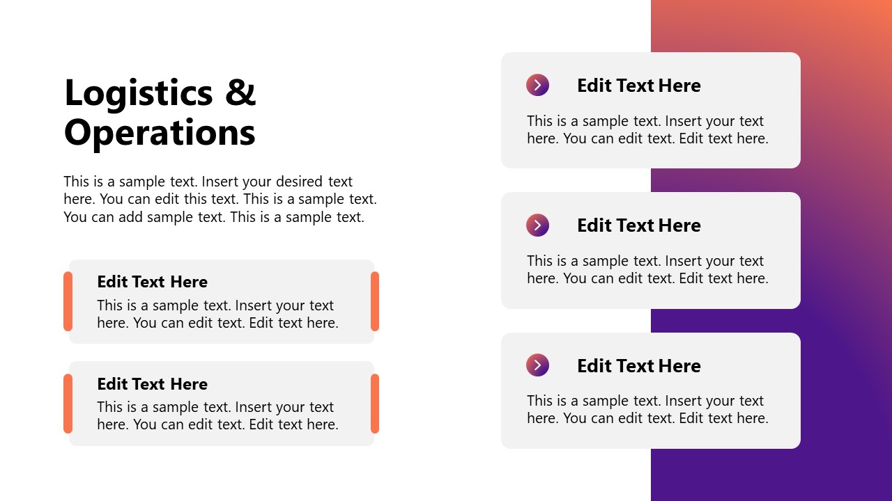 Logistics & Operations Slide - Event Brief Template - SlideModel