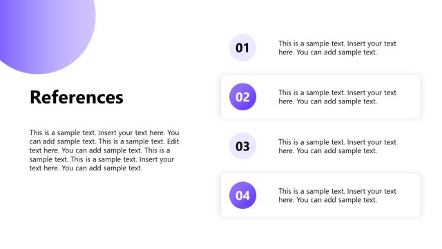 Slide for References - Medical Research Template - SlideModel