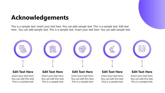 Acknowledgements Slide with Graphical Icons - SlideModel
