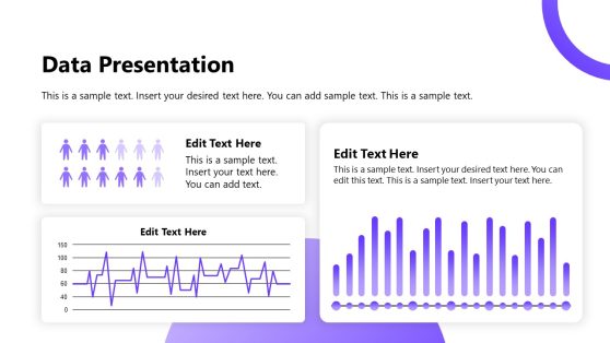 Data Presentation Slide with Human Icons and Charts - SlideModel