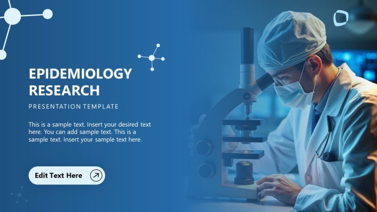 Cover Slide - Epidemiology Research PPT Template - SlideModel