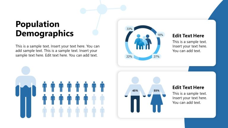 Population Demographics Slide with Infographics - SlideModel
