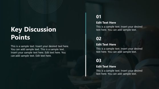 Key Discussion Points PPT Slide - SlideModel