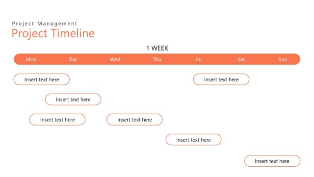 Horizontal Timeline Presentation Slide - Project Management Template ...