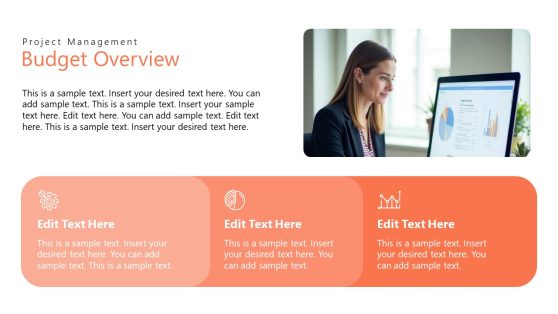 Budget Overview Infographics Slide - Project Management Template ...