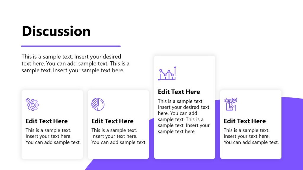 Slide with Graphical Icons for Discussion - SlideModel
