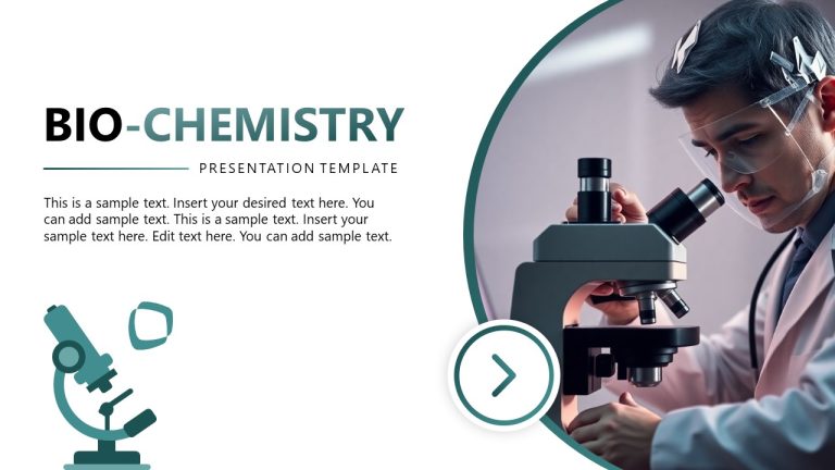 Engaging Cover Slide - Biochemistry PPT Template - SlideModel