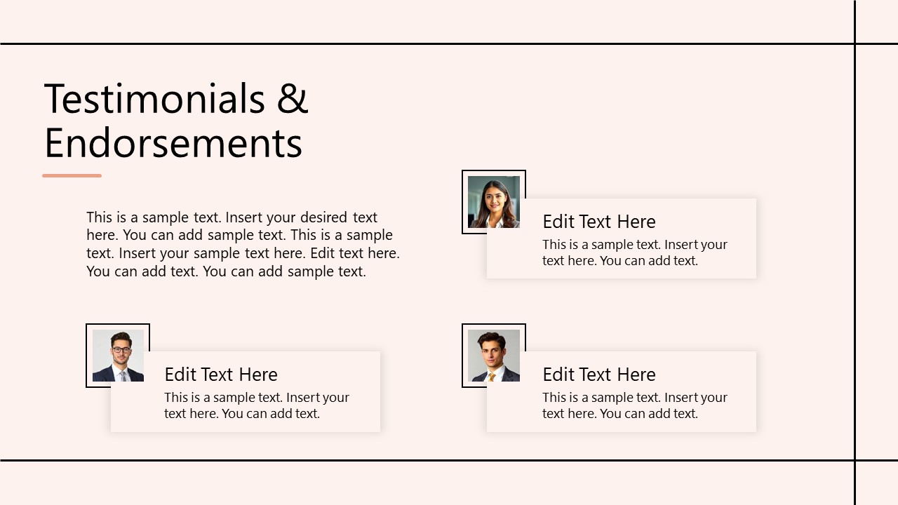 Professional Bio Template for PowerPoint & Presentation Slides